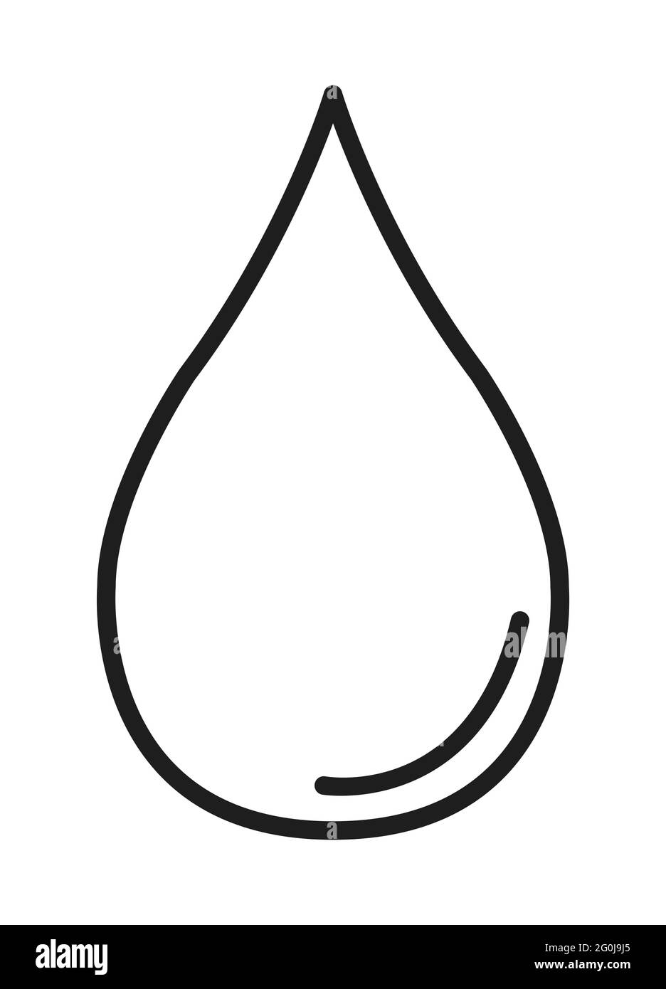 Icona goccia acqua, aque natura simbolo. Segno immagine vettoriale ...