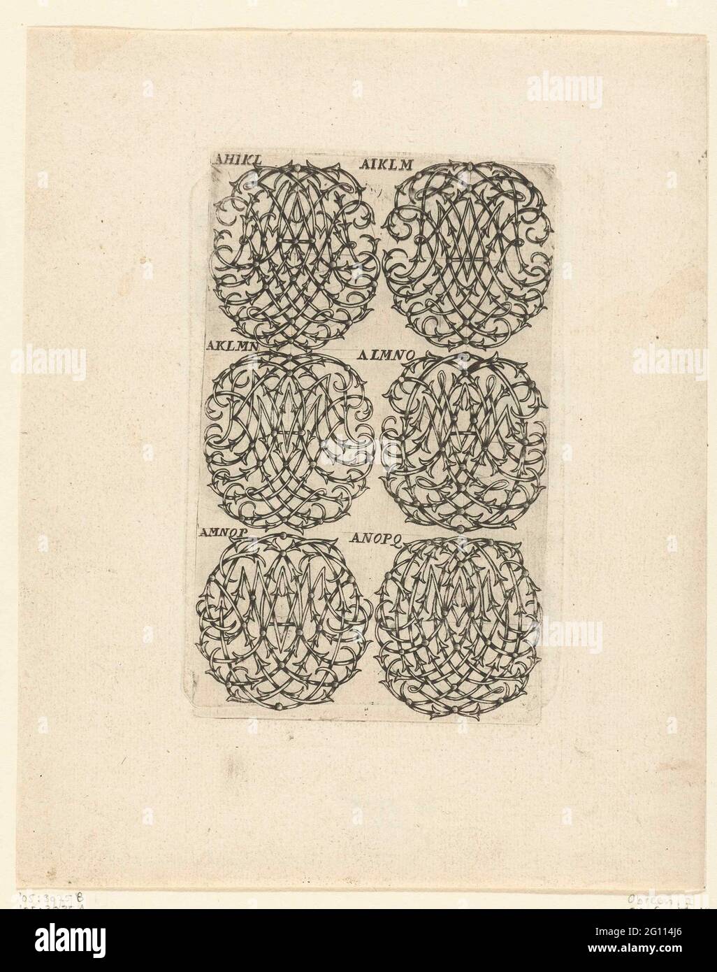 Sei grandi monogrammi immagini e fotografie stock ad alta risoluzione ...