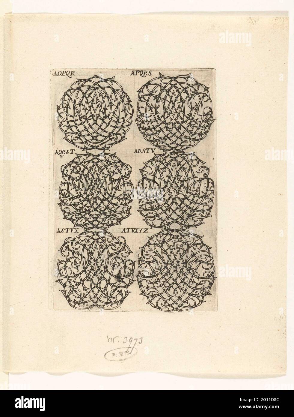 Sei grandi monogrammi immagini e fotografie stock ad alta risoluzione ...