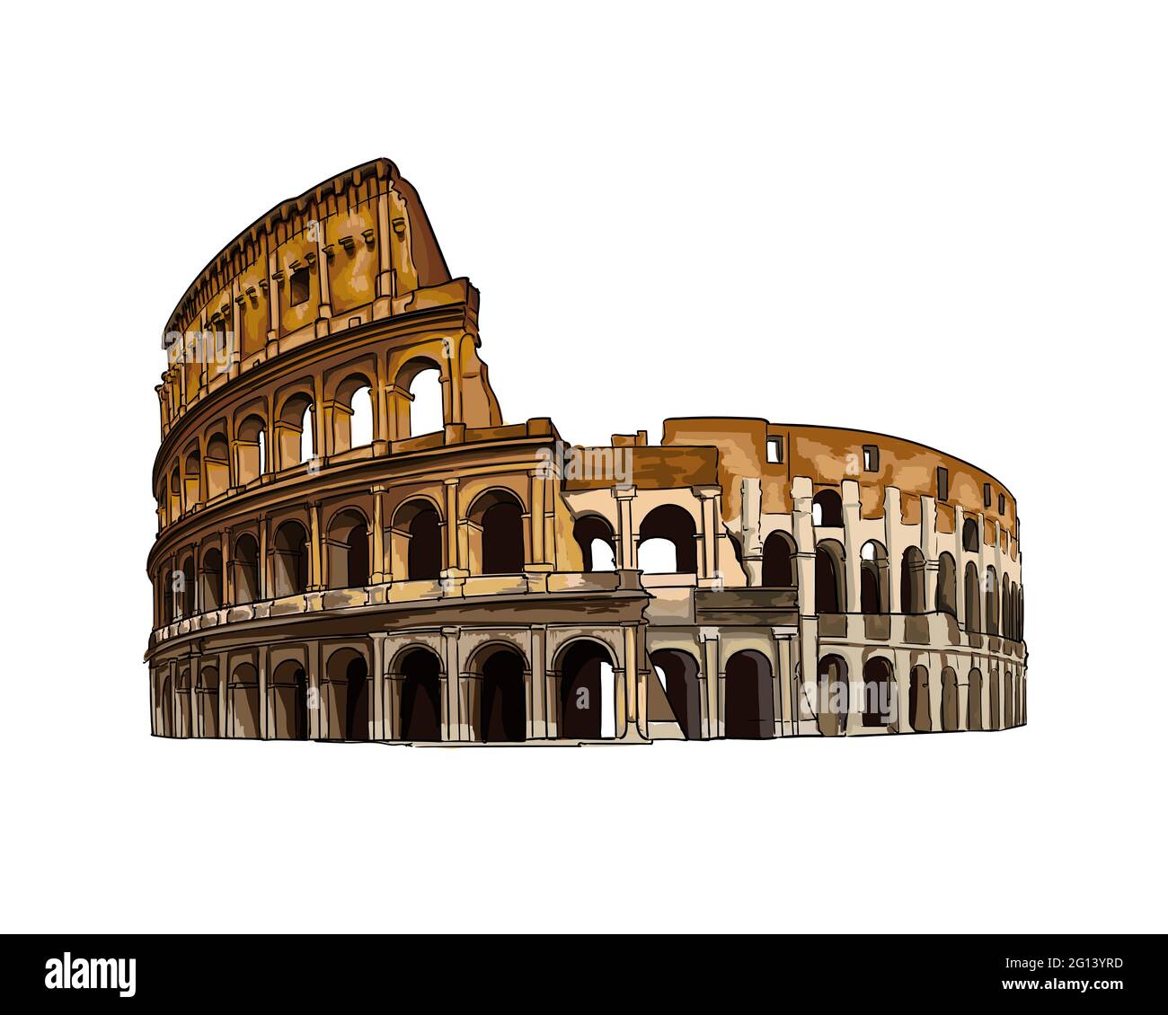 Colosseo di roma disegno immagini e fotografie stock ad alta ...