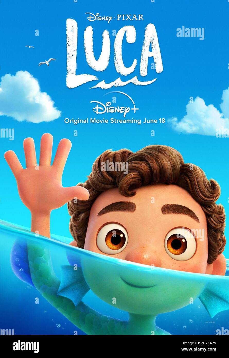 LUCA, poster del personaggio, Luca Paguro (voce: Jacob Tremblay), 2021 ...