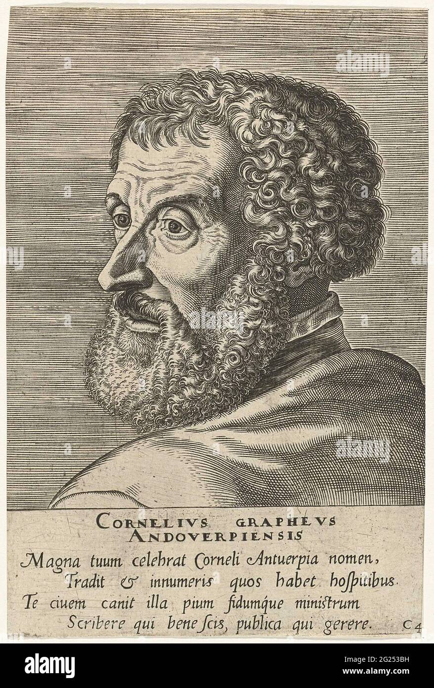 Ritratto di Cornelis grapheus; Cornelivs Graphevs; Ritratti di famosi studiosi europei; virorum ...
