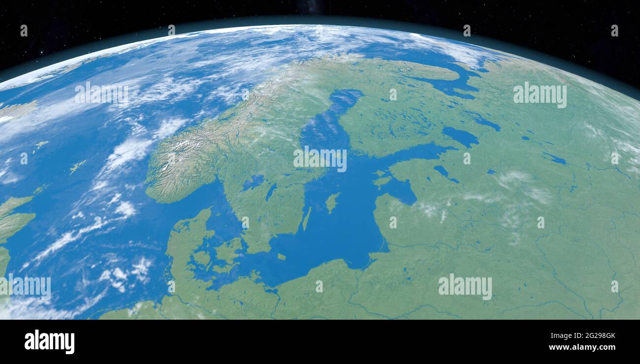 Baltico mappa itinerari immagini e fotografie stock ad alta risoluzione ...