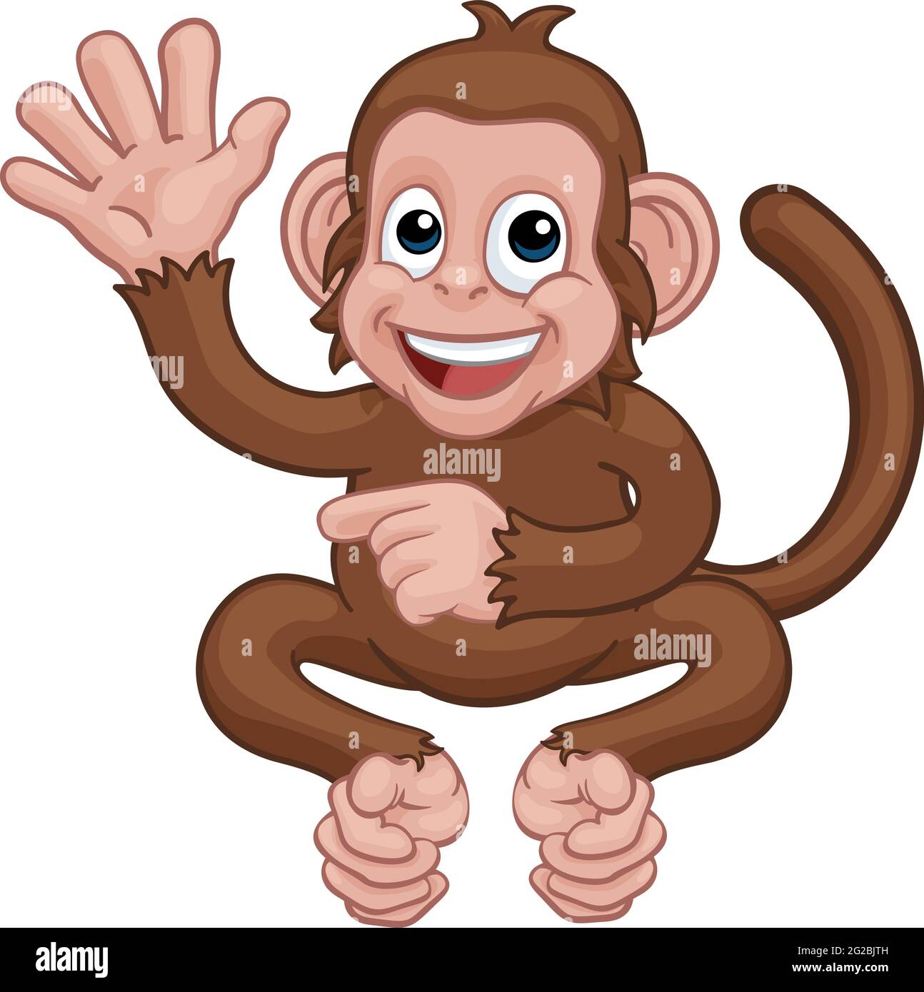 Cartoon funny monkey laughing immagini e fotografie stock ad alta ...