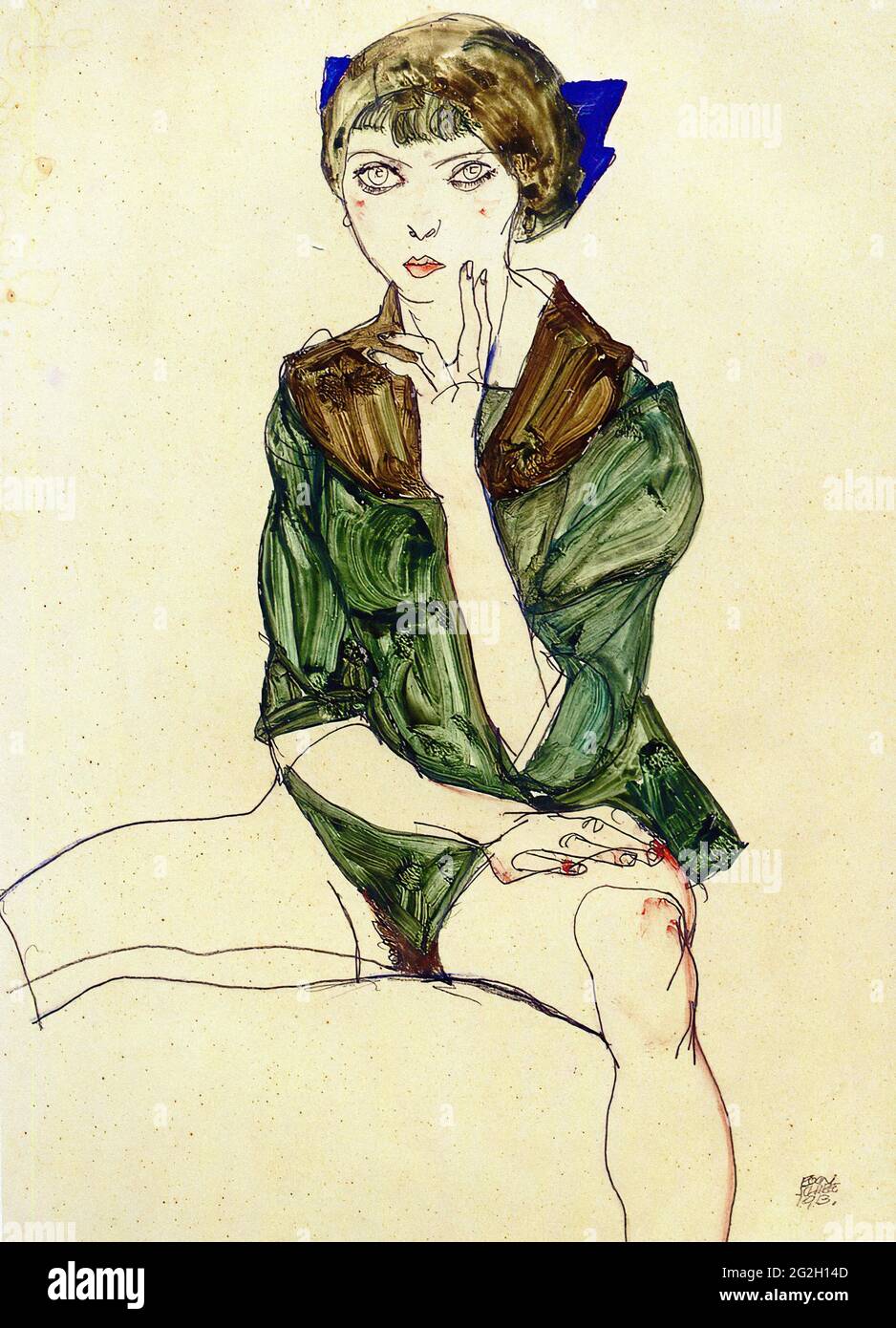 Egon schiele donna seduta immagini e fotografie stock ad alta ...