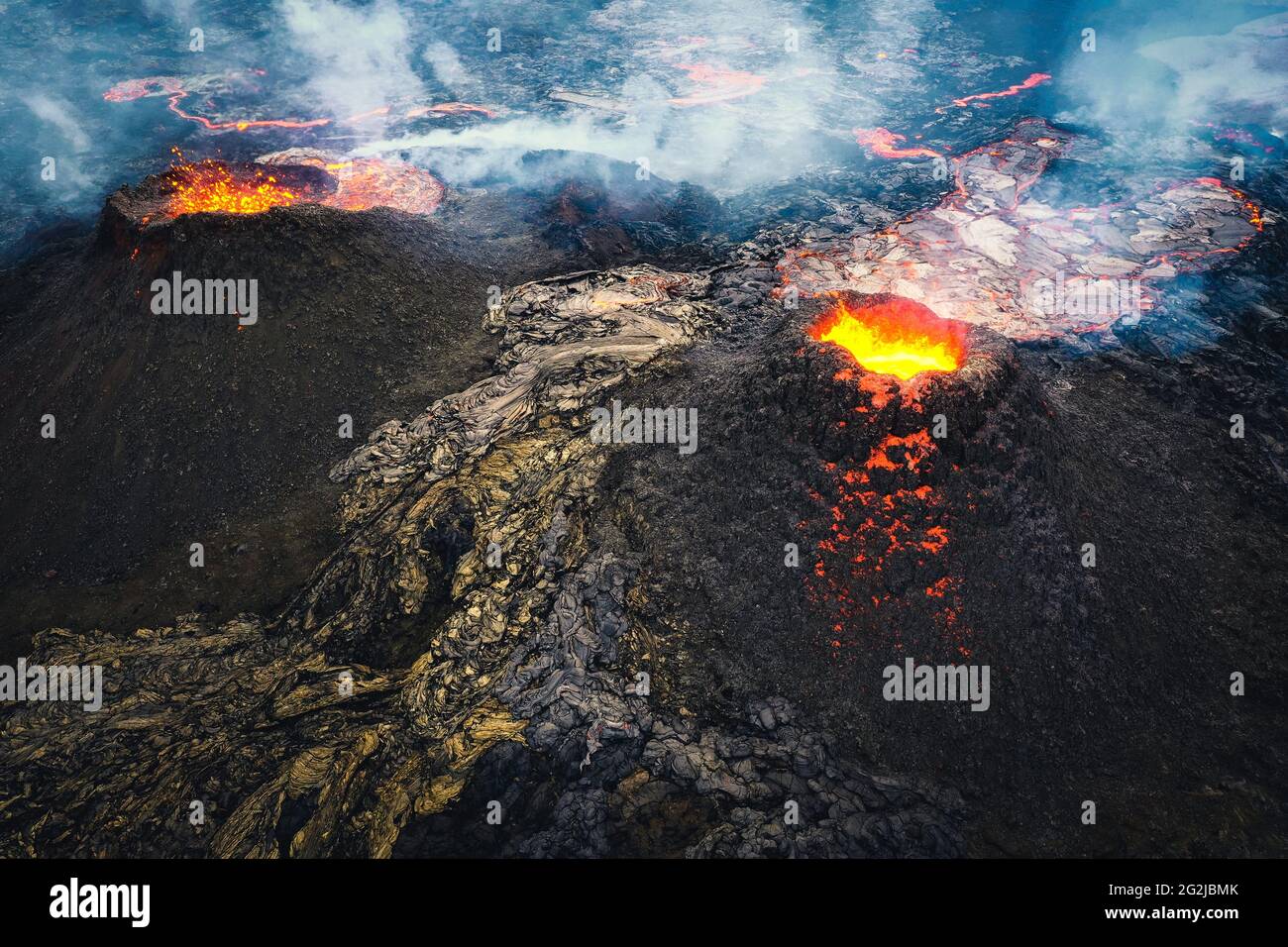 Marzo 2021 eruzione del vulcano fagradalsfjall immagini e fotografie ...