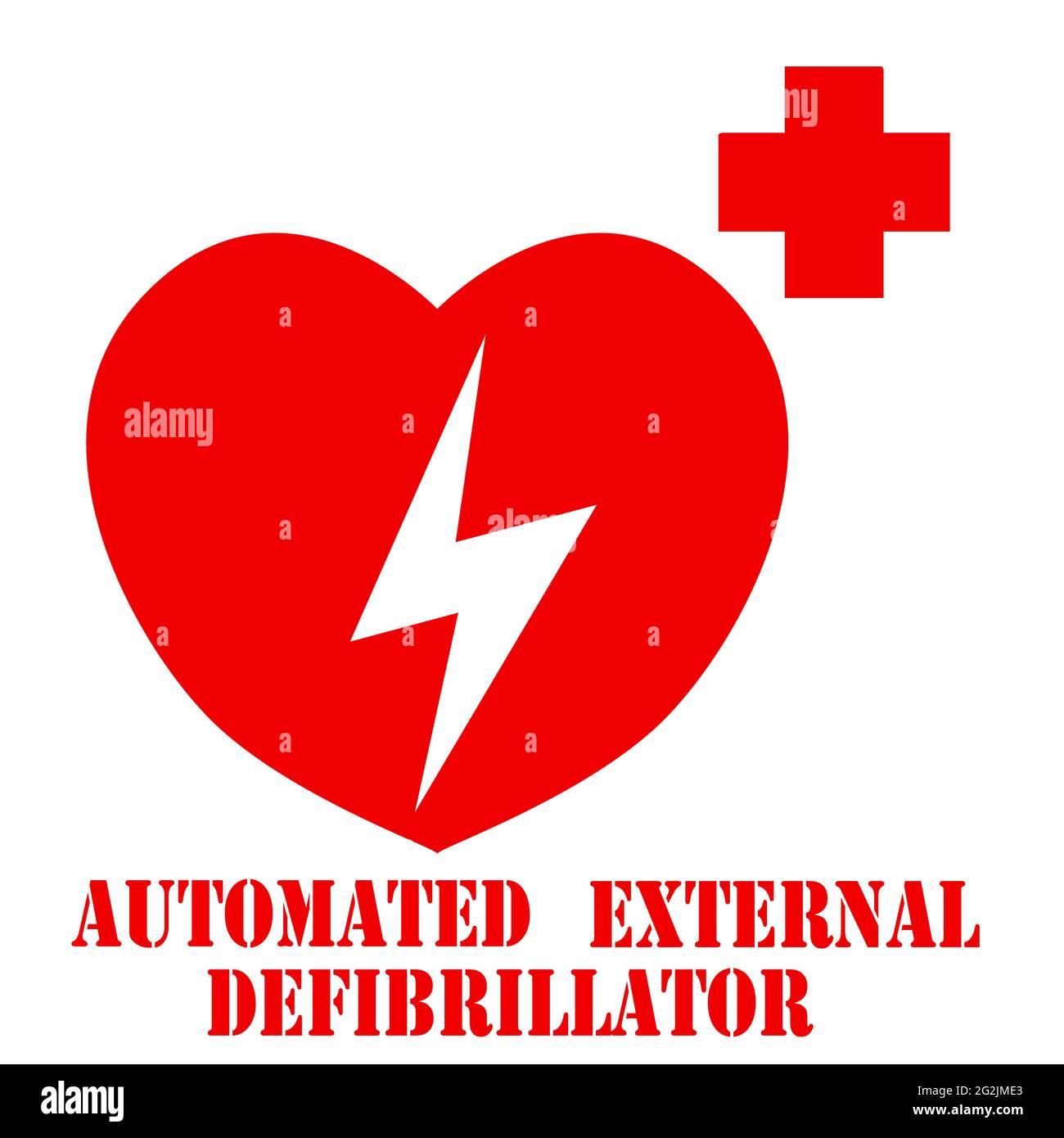 Segnale defibrillatore semiautomatico esterno o semiautomatico con ...