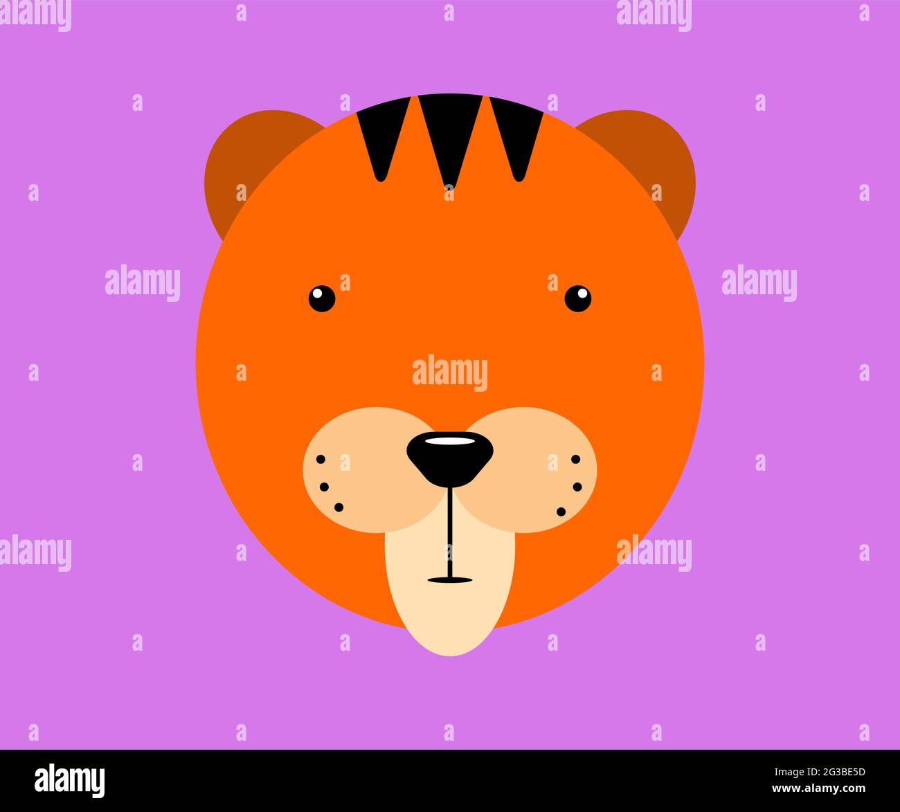 Cute black kawaii emoticon face Immagini Vettoriali Stock - Alamy