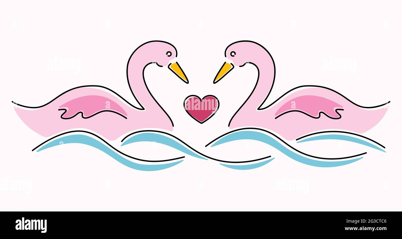Linea del collo a cuore Immagini Vettoriali Stock - Alamy
