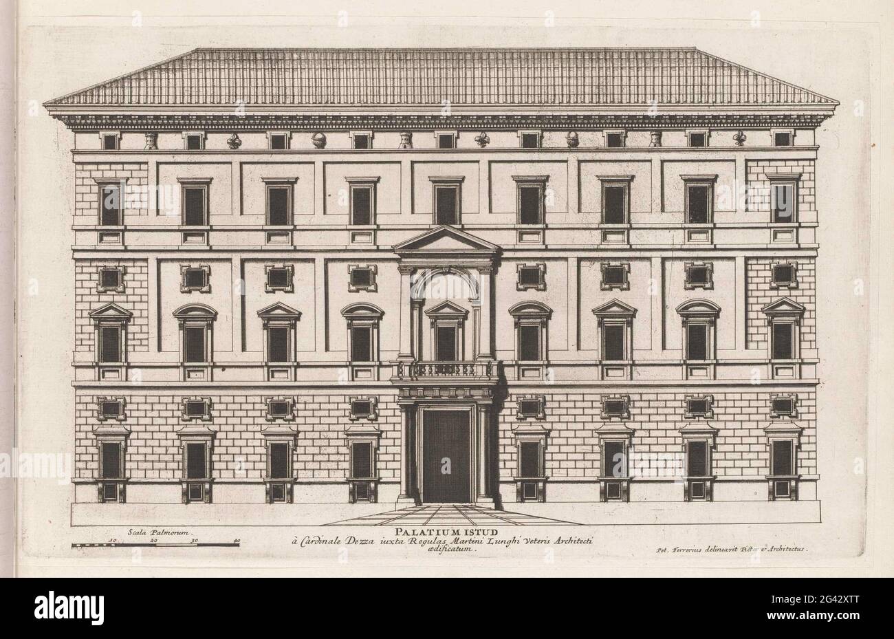 façade di Palazzo Borghese a Roma; Palatium istud; palazzi romani ...
