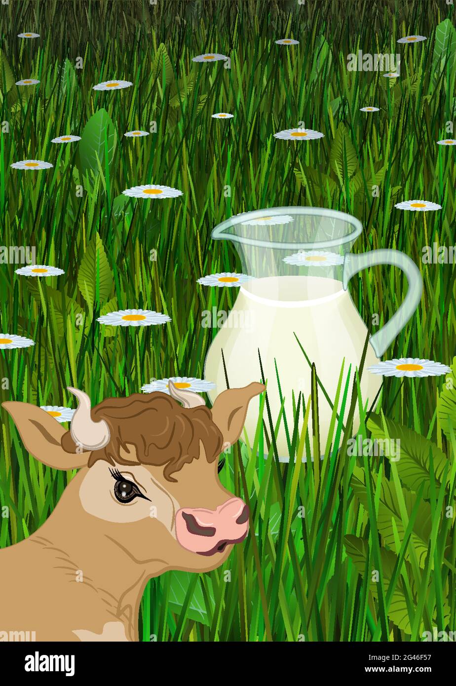 Muso di mucca Immagini Vettoriali Stock - Alamy