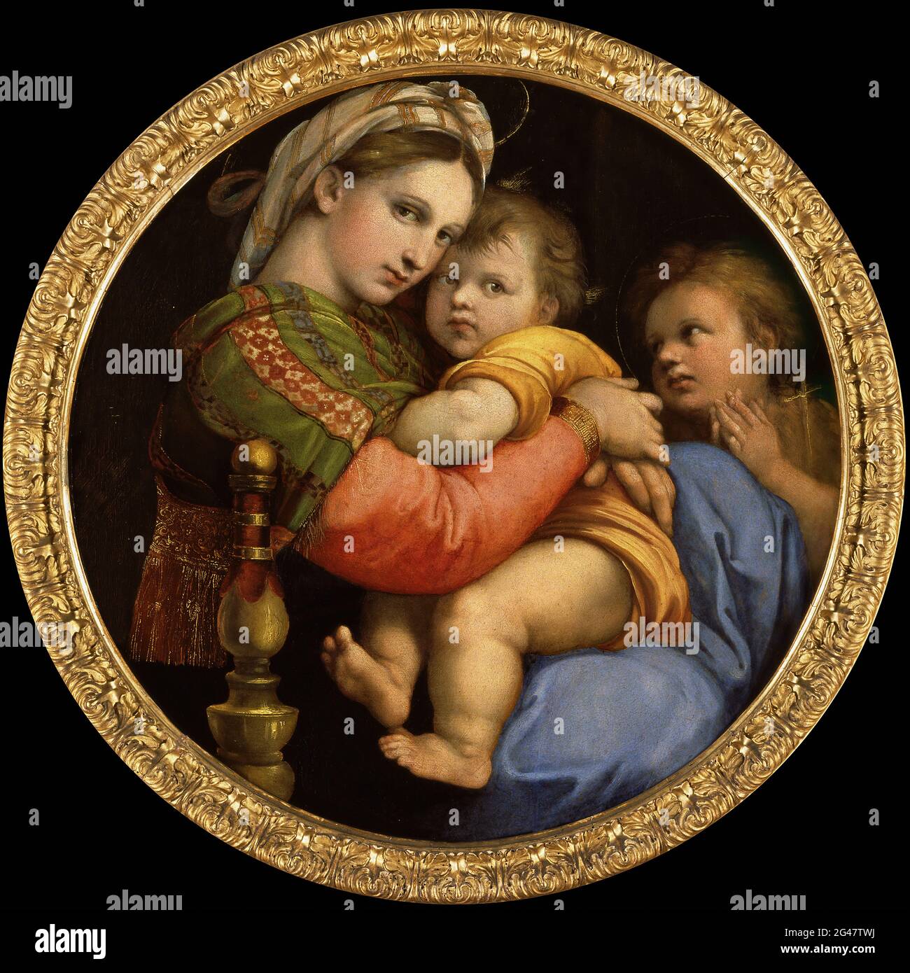 Raffaello Sanzio - Madonna della Seggiola Foto stock - Alamy