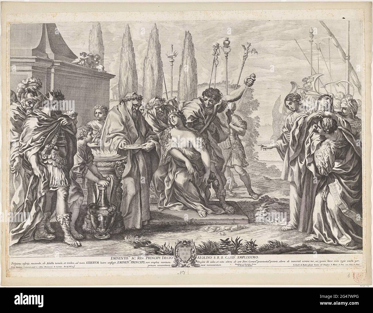Polissena alla tomba di Achille. Polixena, figlia del re Priam di Troia ...