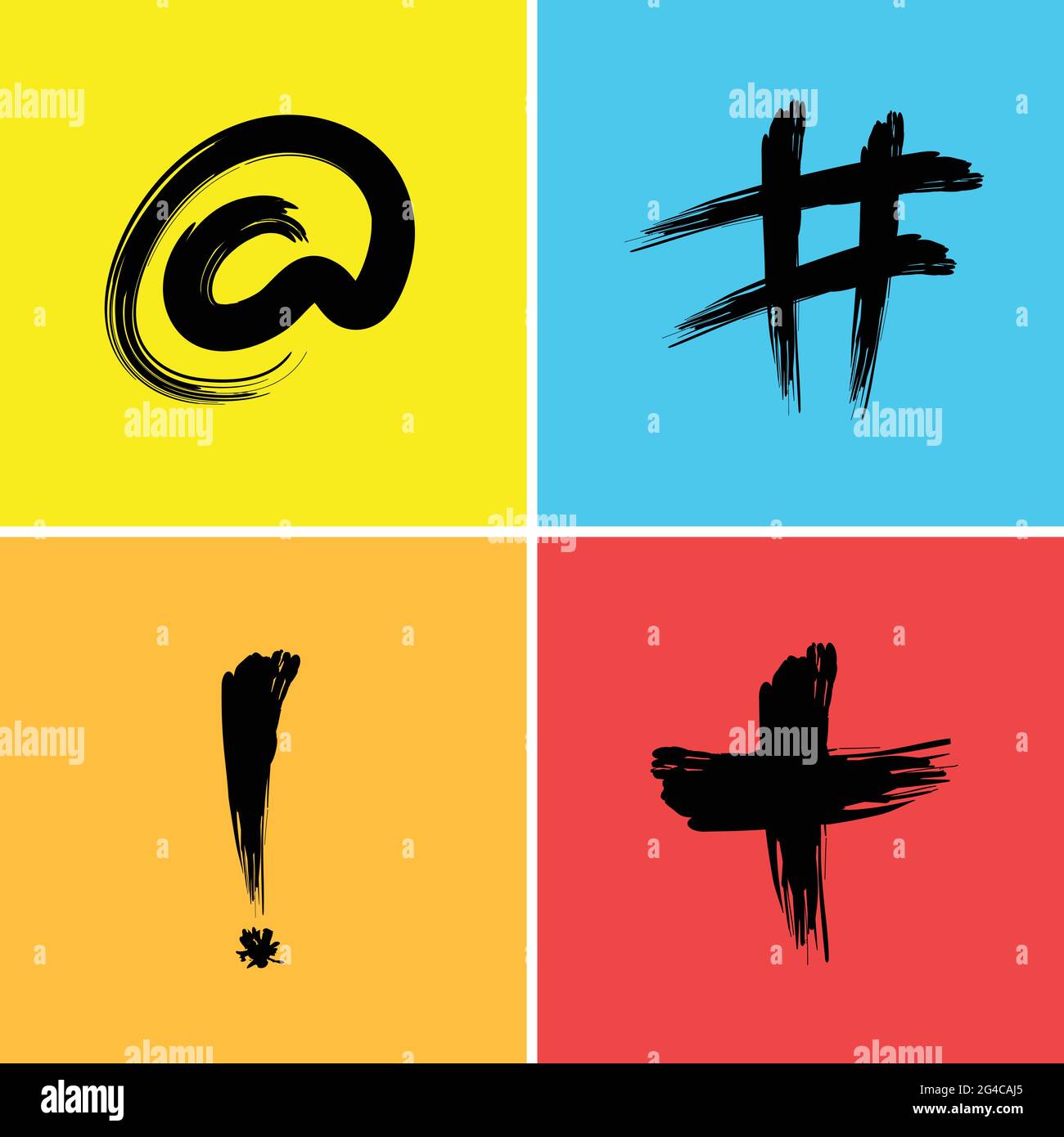 Graffiti exclamation mark in black immagini e fotografie stock ad alta ...