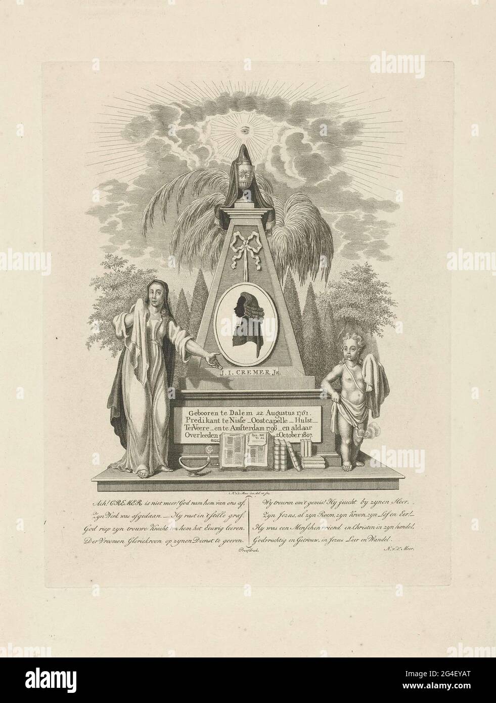 . Memoriale per Joost Izaak Cremer, pastore ad Amsterdam. Sul monumento ...