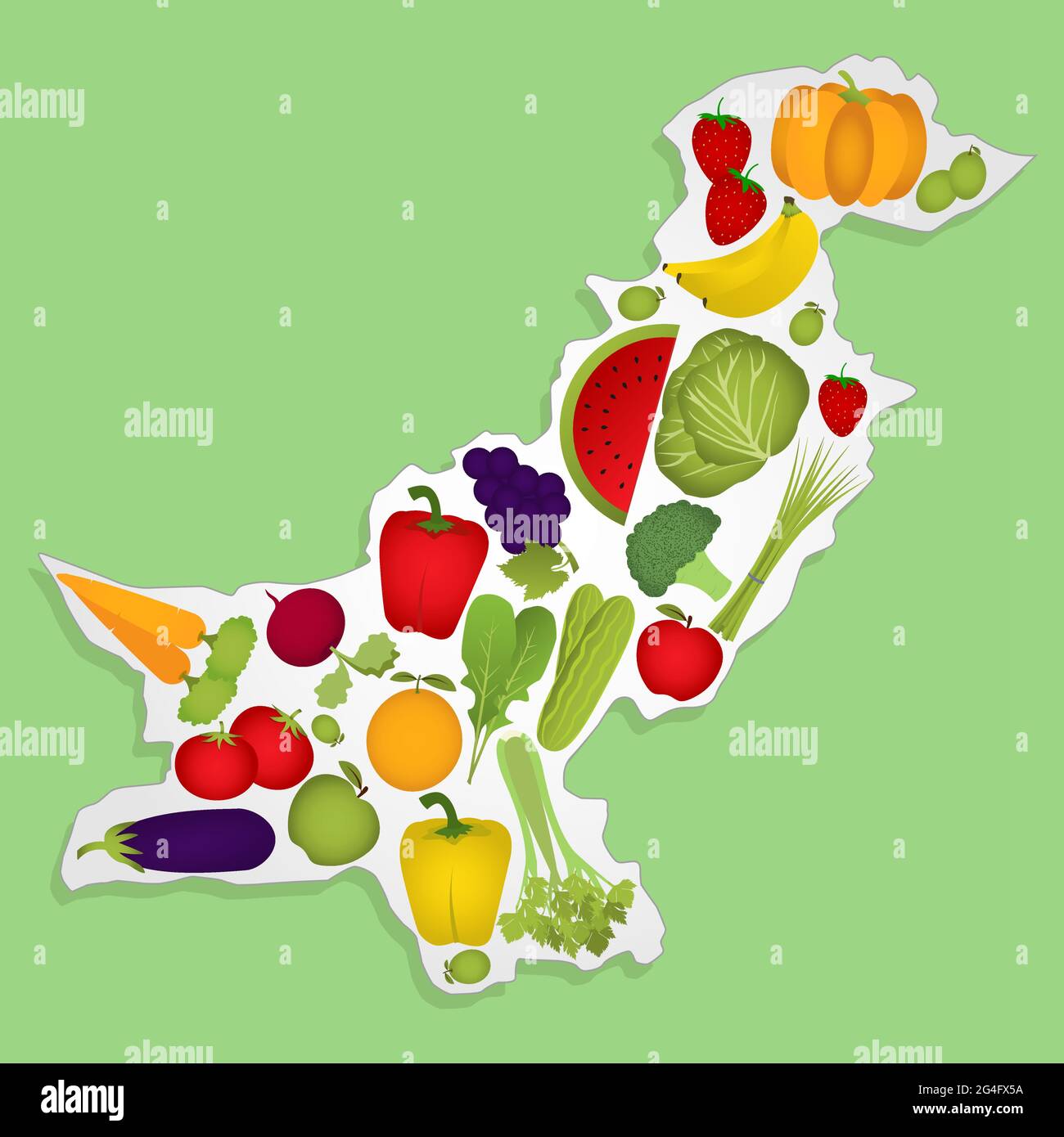 Mappa Del Pakistan Immagini e Fotos Stock - Alamy