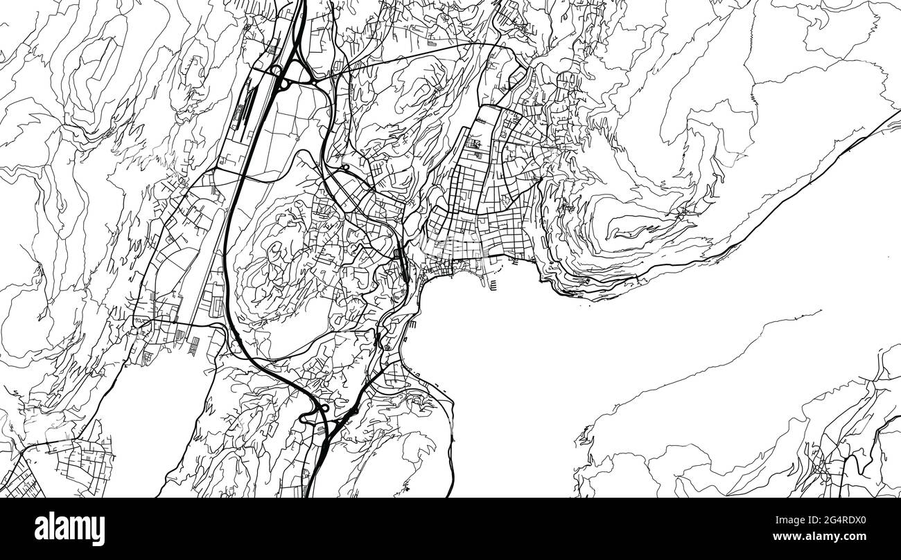 Mappa urbana di Lugano, Svizzera, Europa Immagine e Vettoriale - Alamy