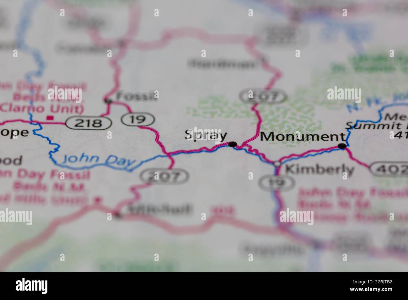Mappa di spray oregon immagini e fotografie stock ad alta risoluzione ...