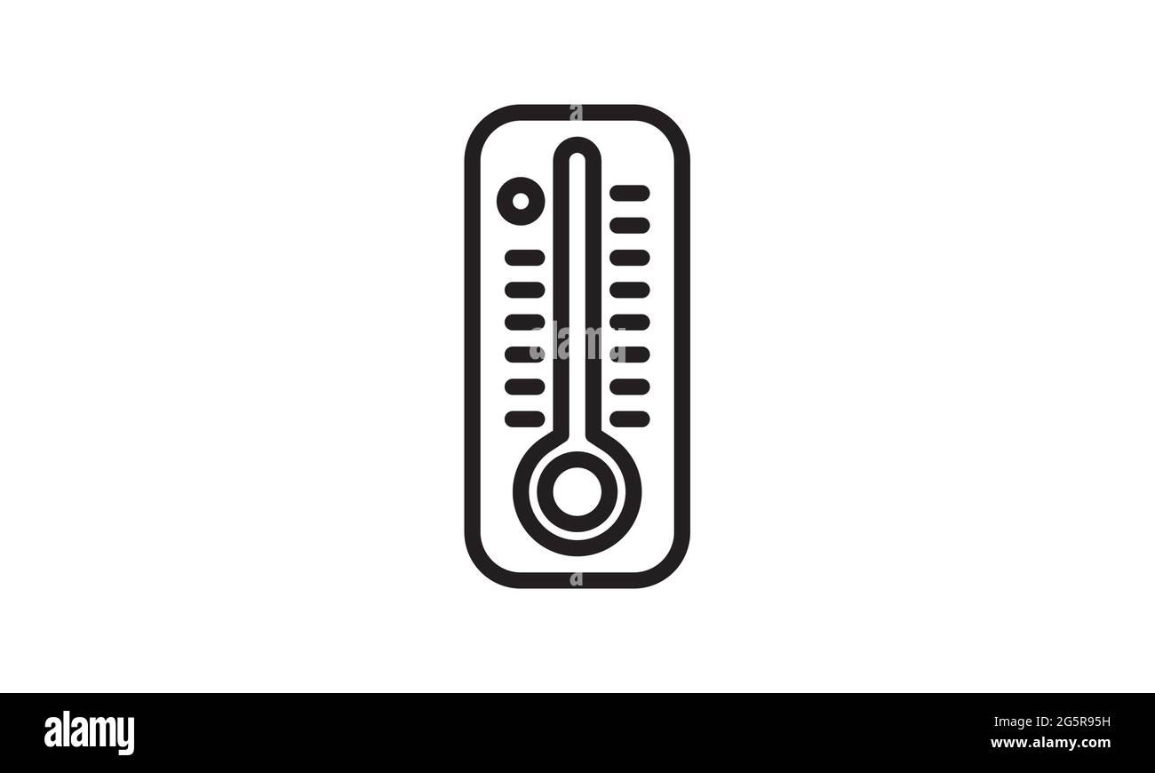 Vector high temperature warning sign Foto e Immagini Stock in Bianco e ...