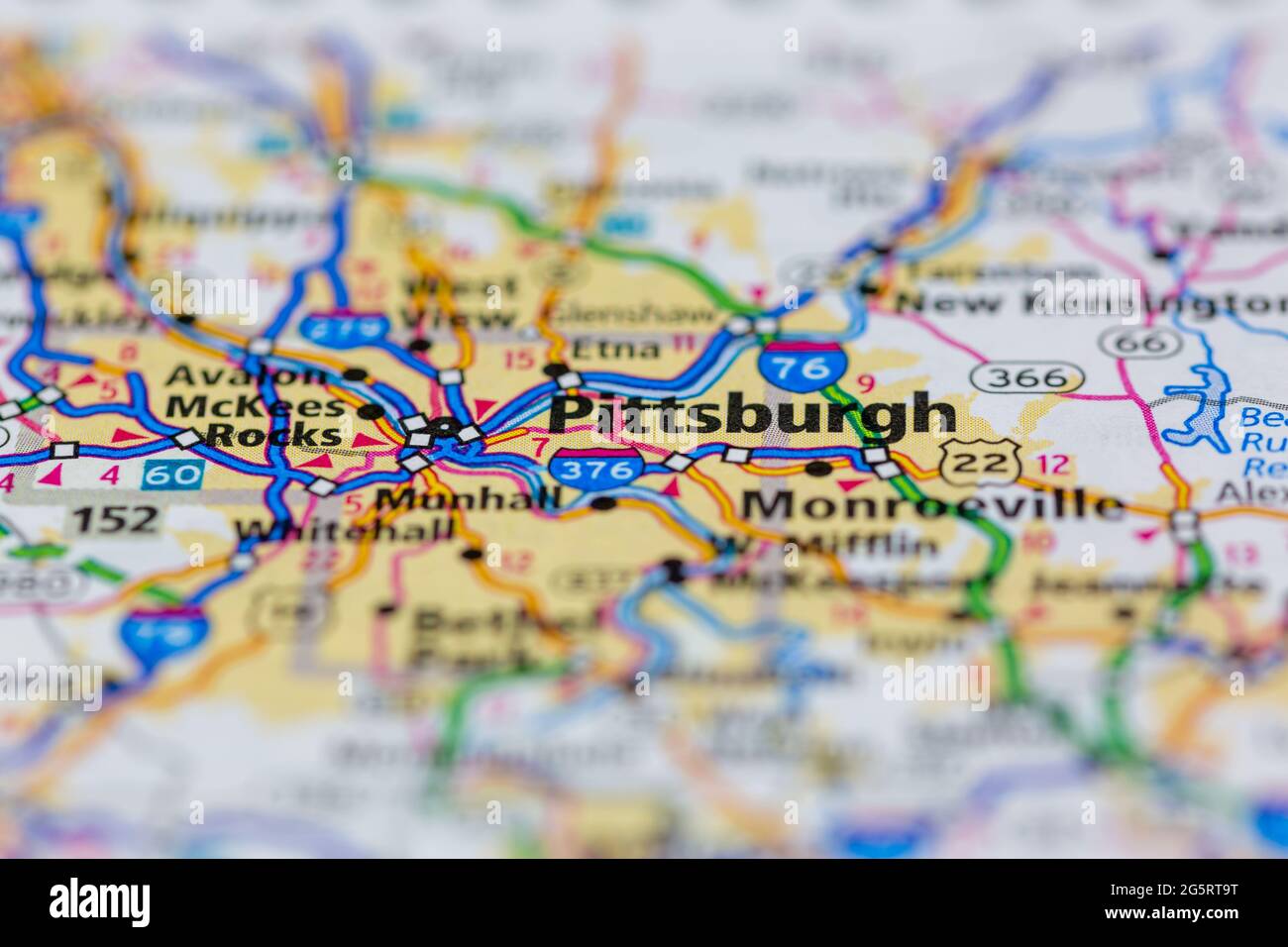 Mappa di pittsburgh immagini e fotografie stock ad alta risoluzione - Alamy