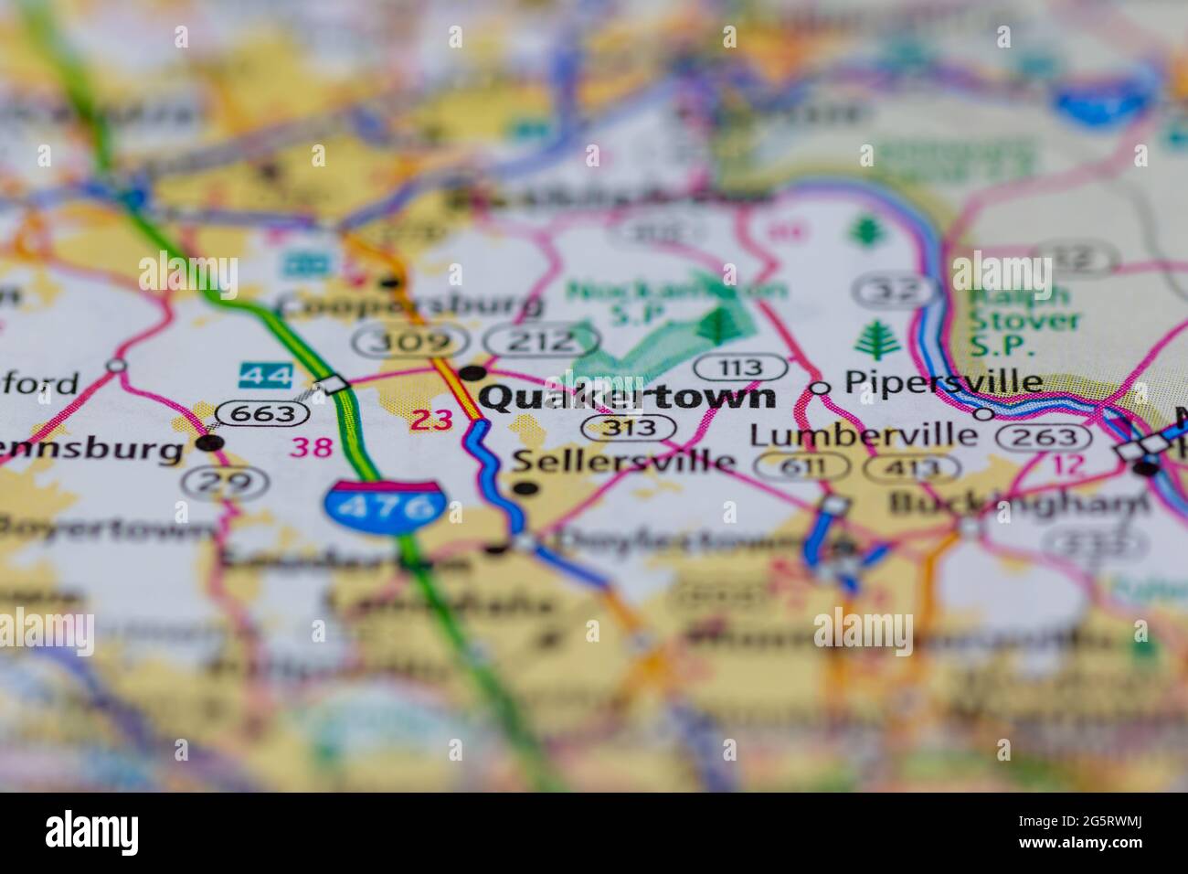 Mappa di quakertown immagini e fotografie stock ad alta risoluzione - Alamy
