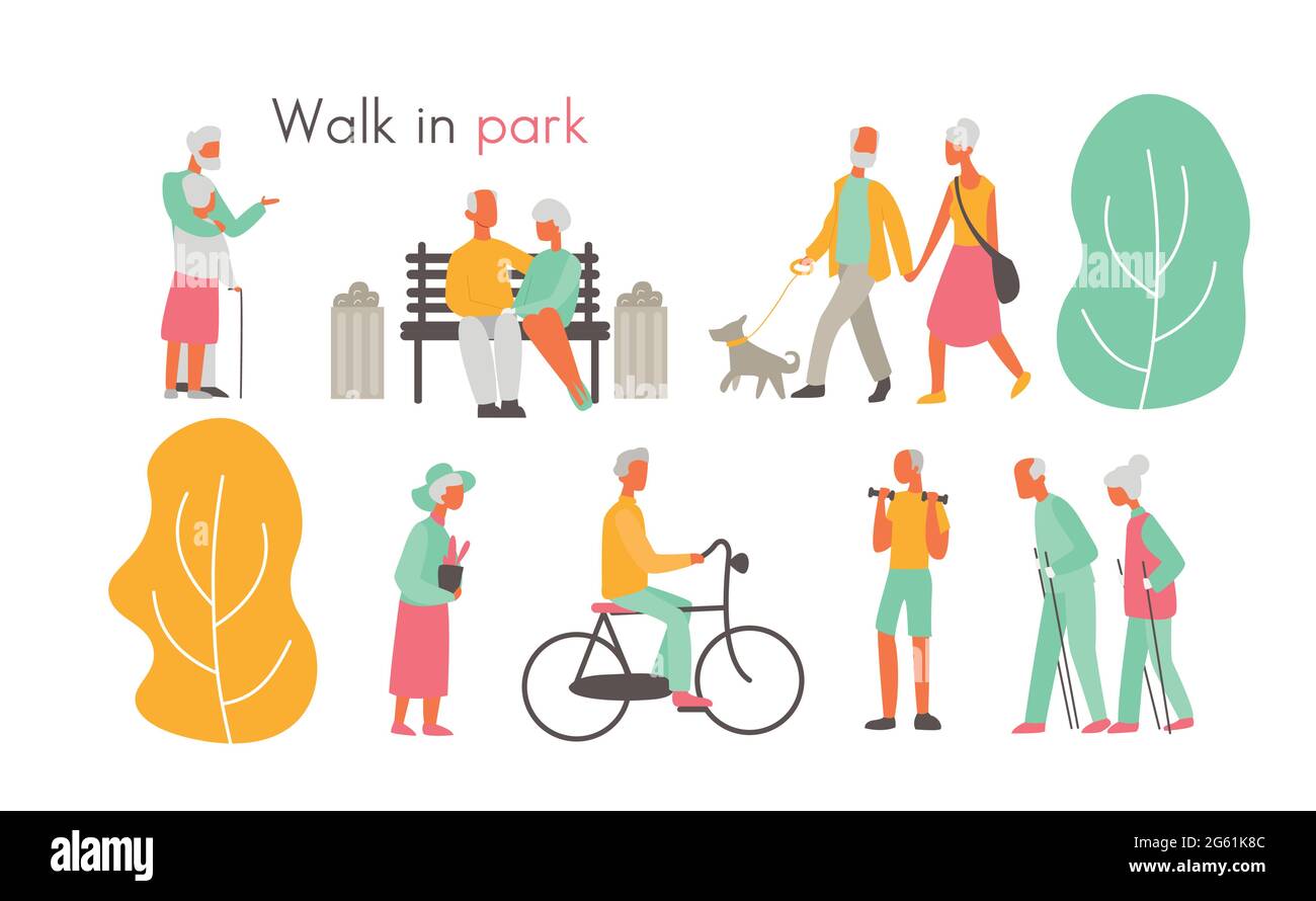 Senior cane cartoon illustration Immagini Vettoriali Stock - Alamy