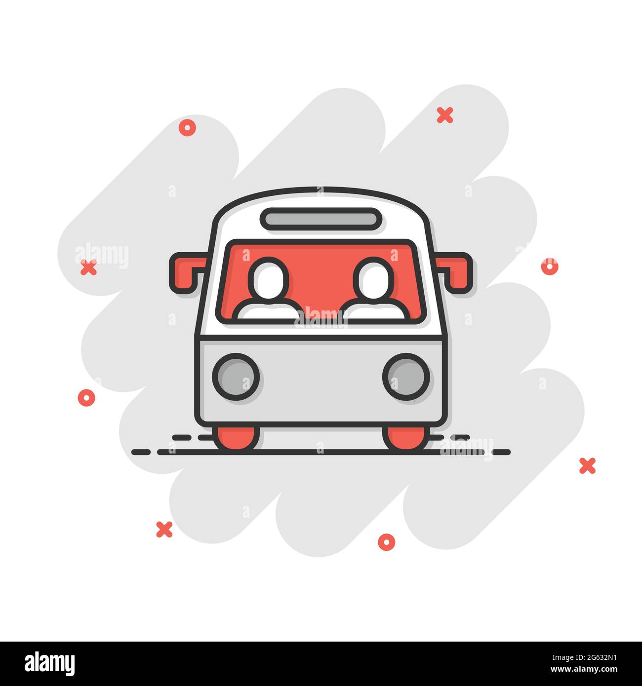 Autobus illustration Immagini Vettoriali Stock - Alamy