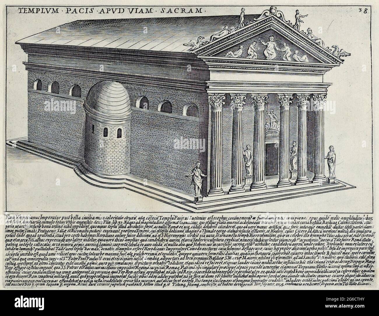 Templum pacis apud viam sacram immagini e fotografie stock ad alta ...