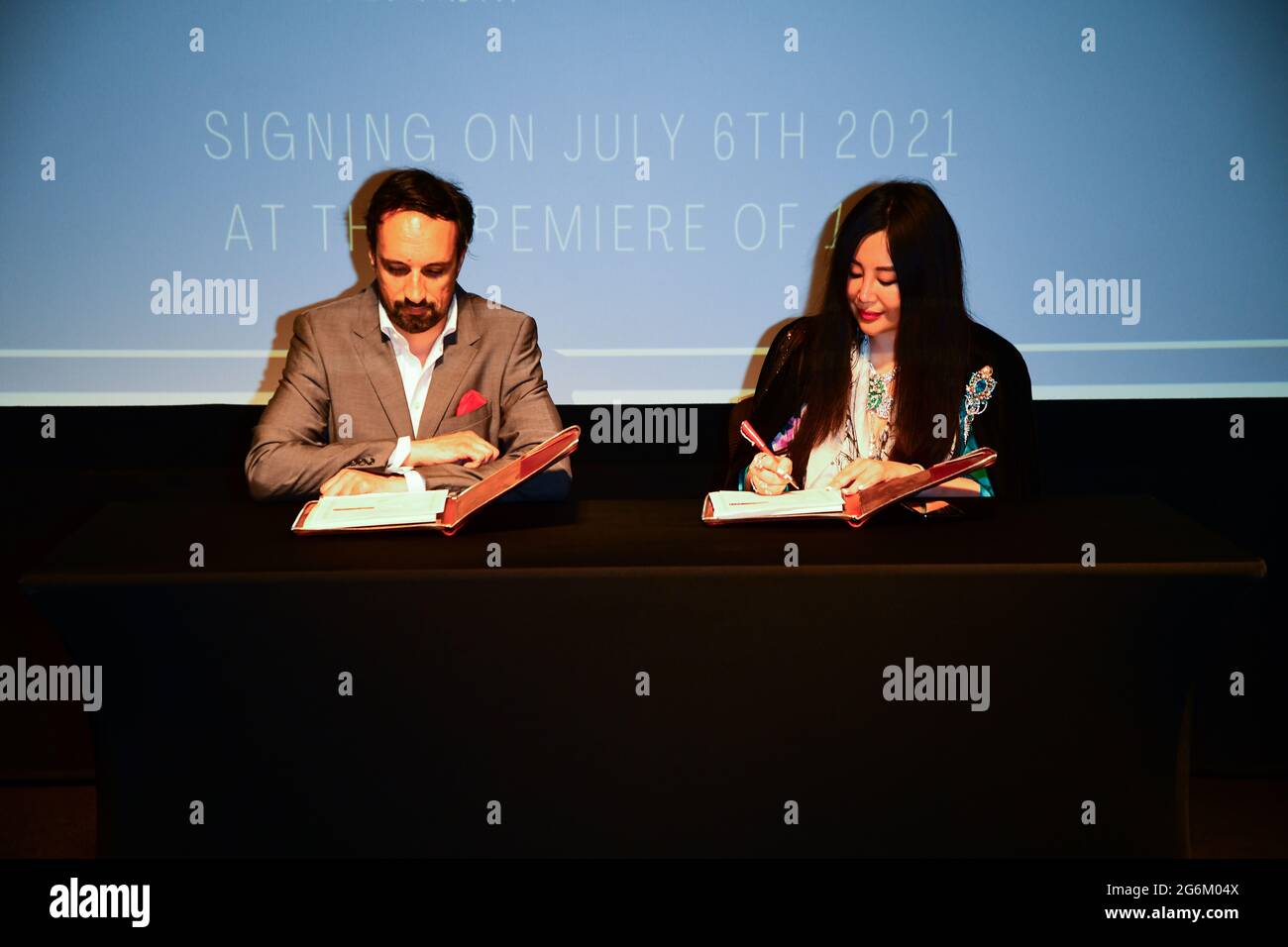 Mayfair Hotel, Londra, Regno Unito. Il 6 luglio 2021, Grace Bian è ...