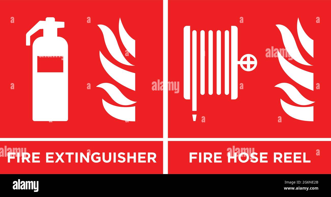 Simbolo estintore Immagini Vettoriali Stock - Alamy