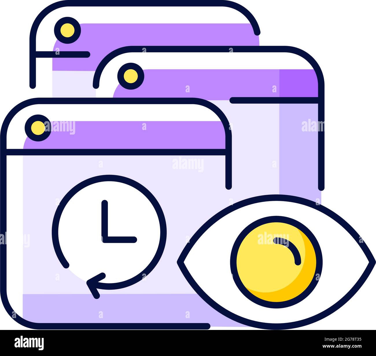 Monitoraggio della cronologia immagini e fotografie stock ad alta ...