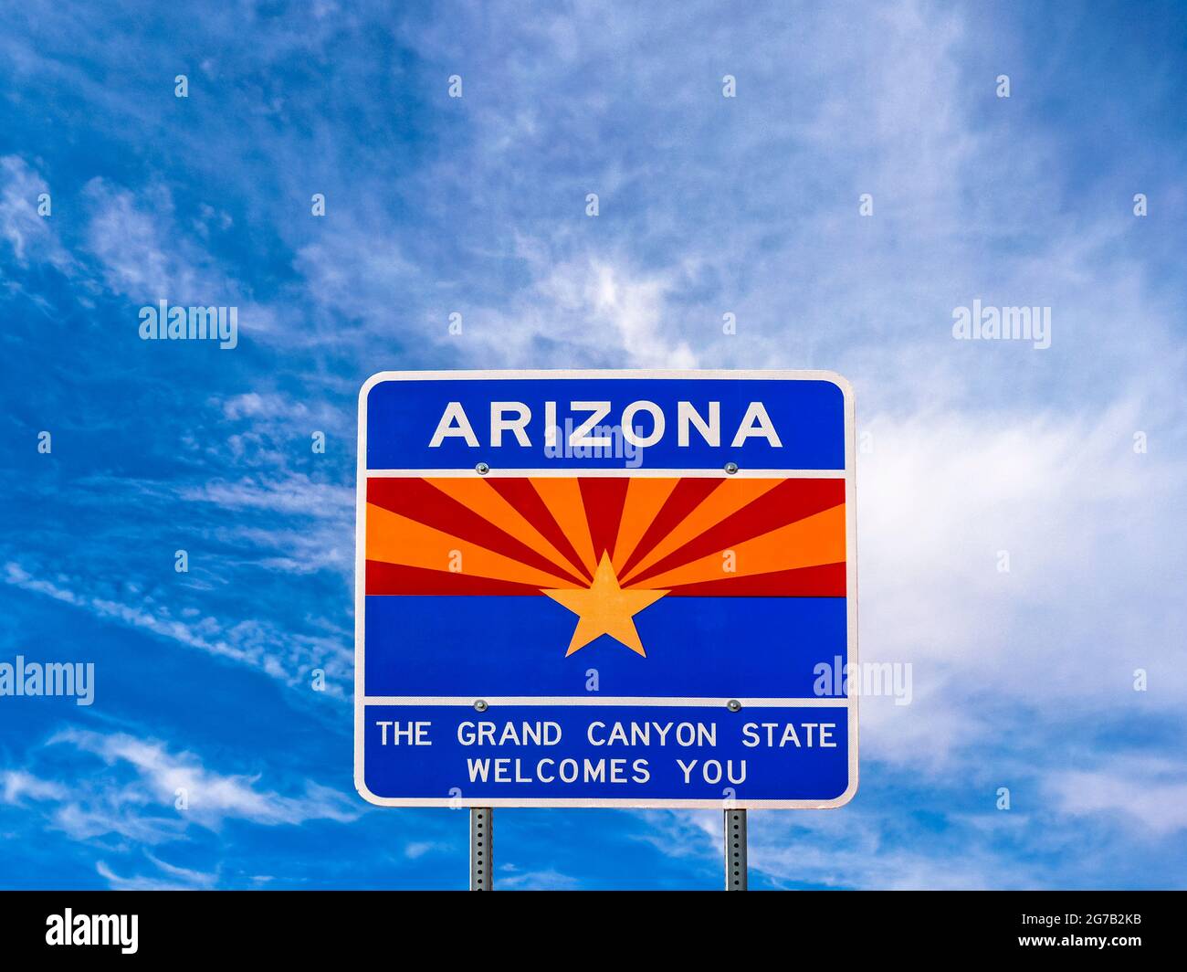 Welcome arizona state sign arizona immagini e fotografie stock ad alta ...