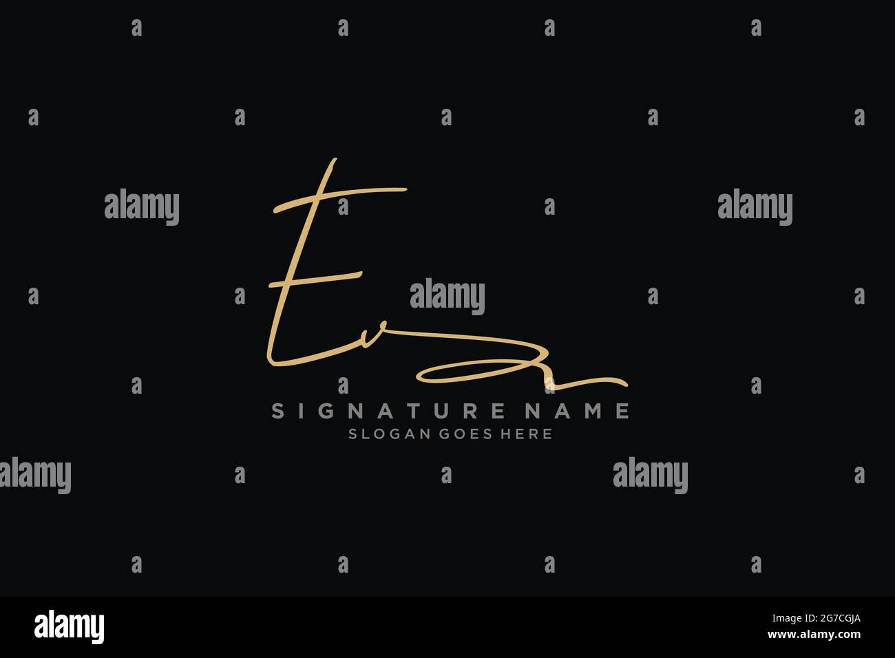 Modello logo EV Letter Signature Logo elegante logo Logo simbolo ...
