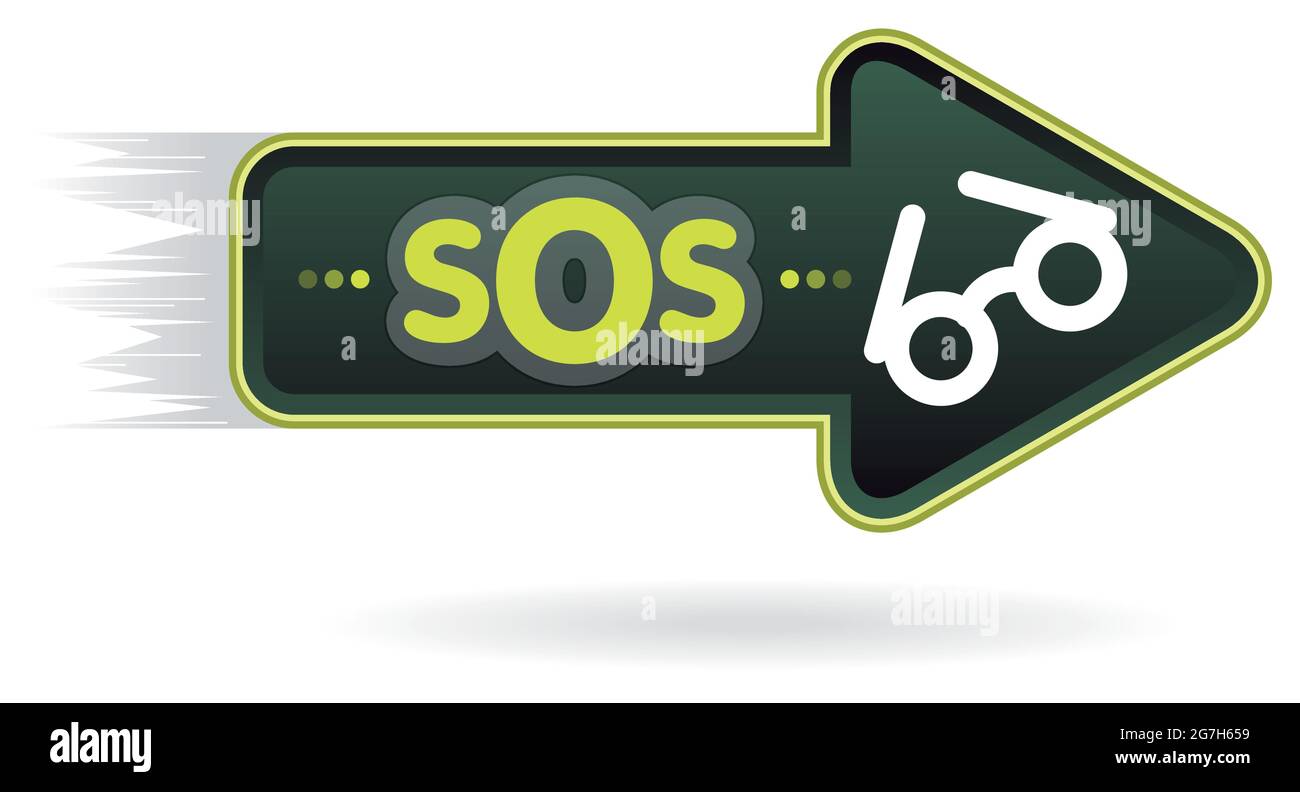 Vettori di simboli di sos sign Immagini Vettoriali Stock - Alamy