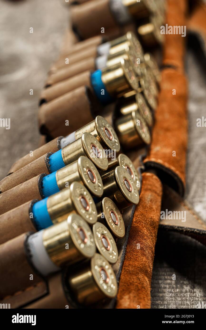 Una scatola di cartucce per fucili a pompa immagini e fotografie stock ...