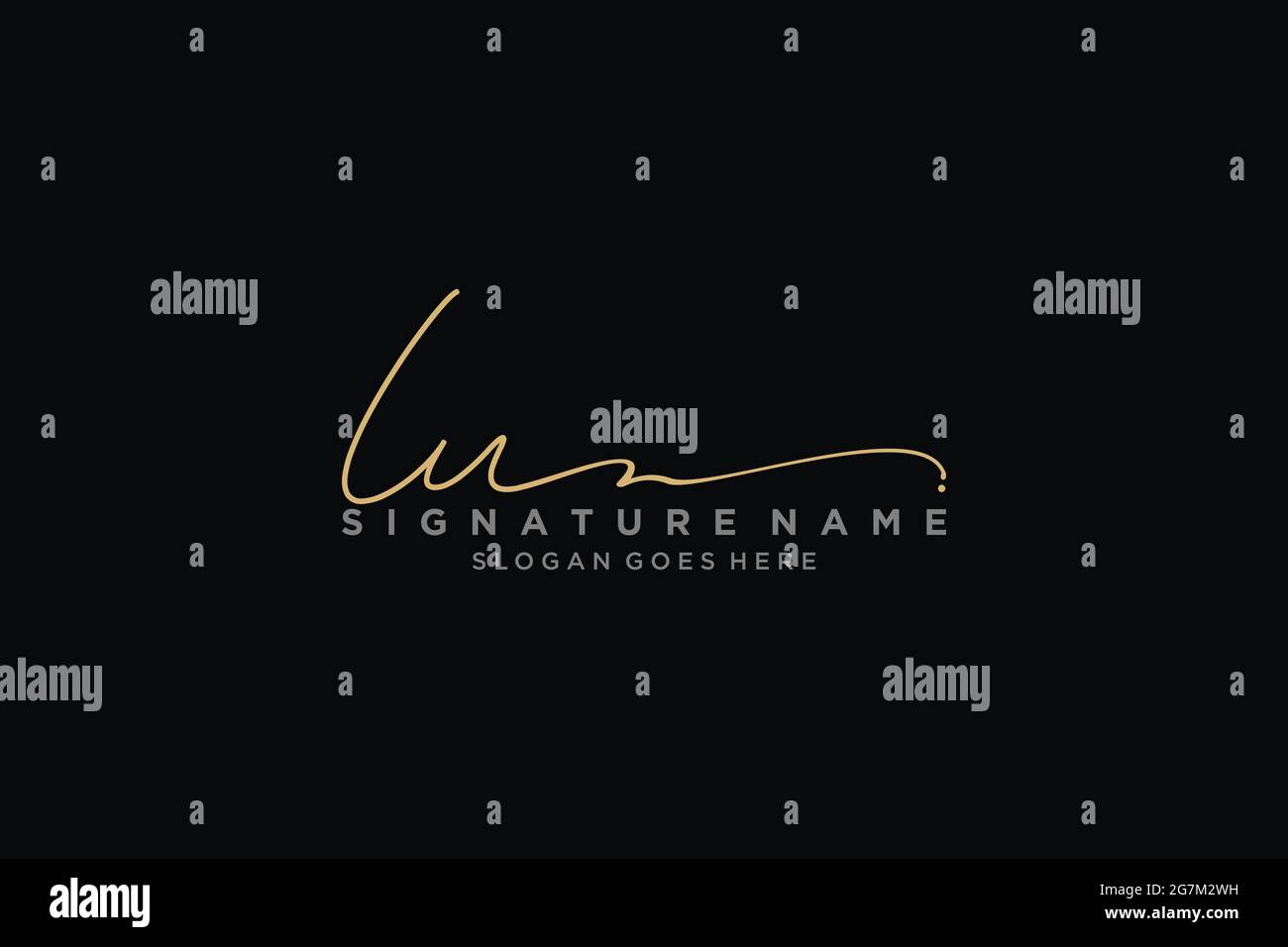 IU Letter Signature Logo Template elegante logo firmato simbolo modello ...