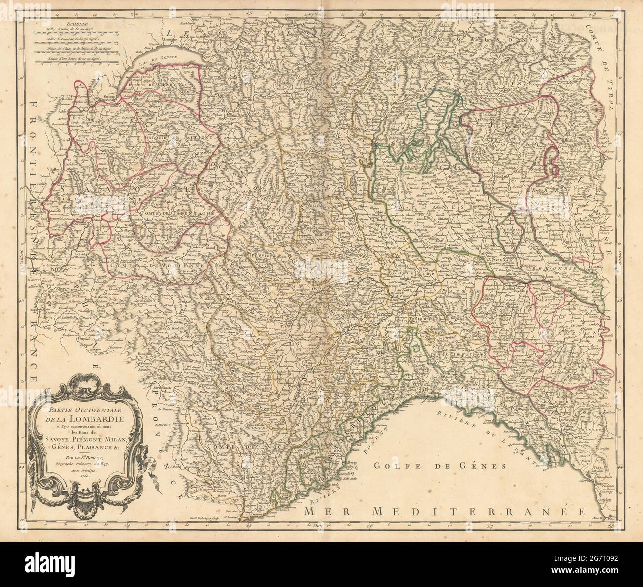 Antica Mappa Della Liguria Immagini e Fotos Stock - Alamy