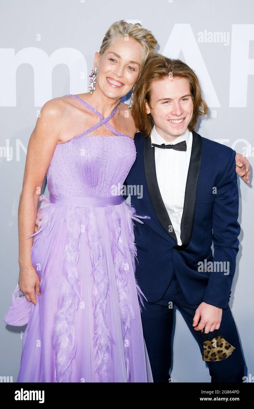 Sharon stone and roan joseph bronstein immagini e fotografie stock ad ...