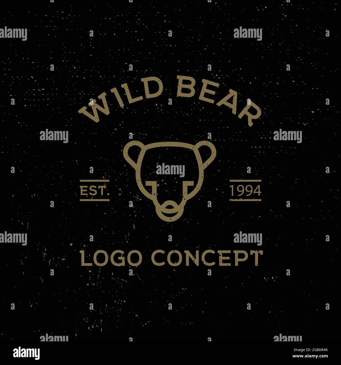 Orso stilizzato logo immagini e fotografie stock ad alta risoluzione ...