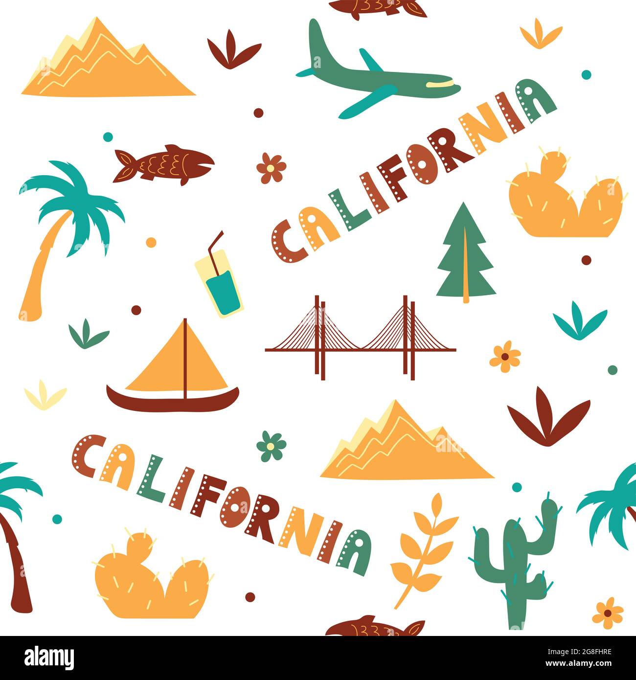 Tipografia della mappa della california immagini e fotografie stock ad ...