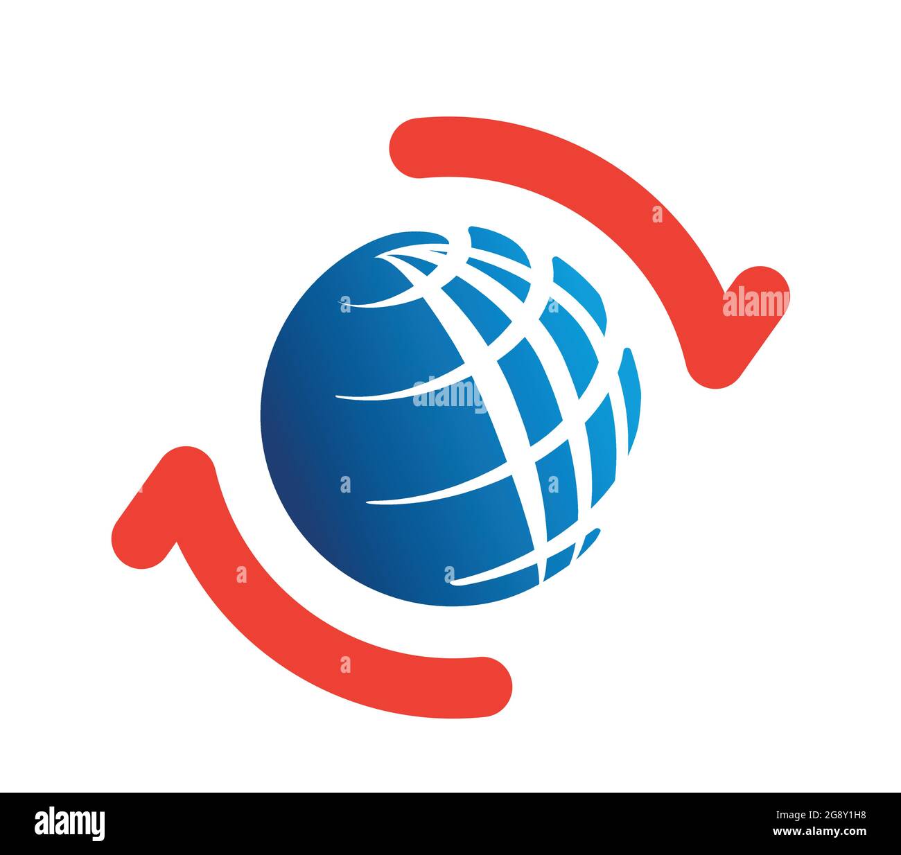 Mappa del globo rotante Immagini Vettoriali Stock - Alamy