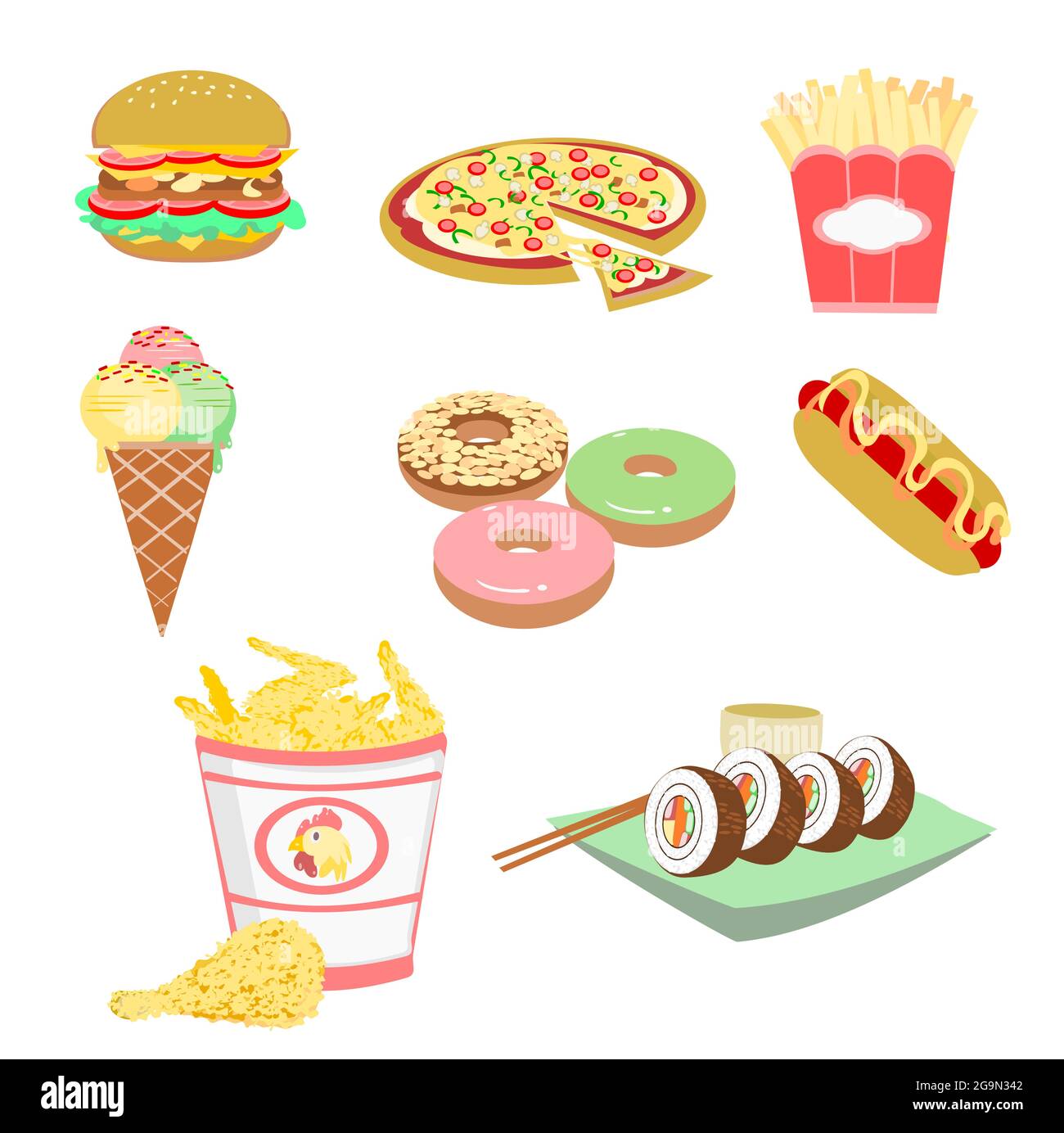 Illustrazione vettoriale disegno di cartone animato di ristorante e il ...