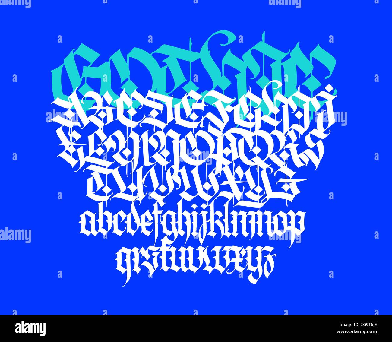 Gothic letter Immagini Vettoriali Stock - Alamy