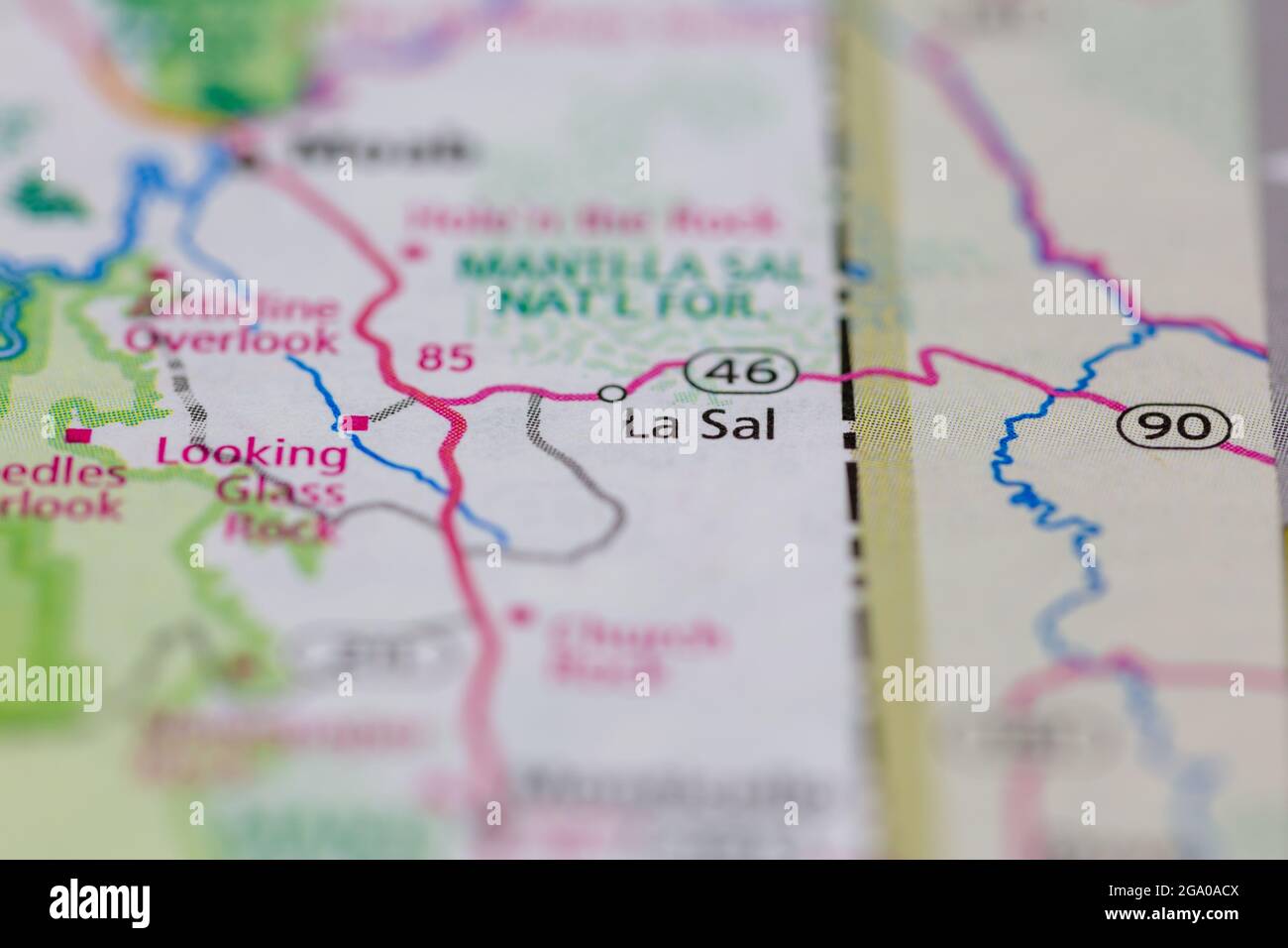 Mappa di la sal utah immagini e fotografie stock ad alta risoluzione ...