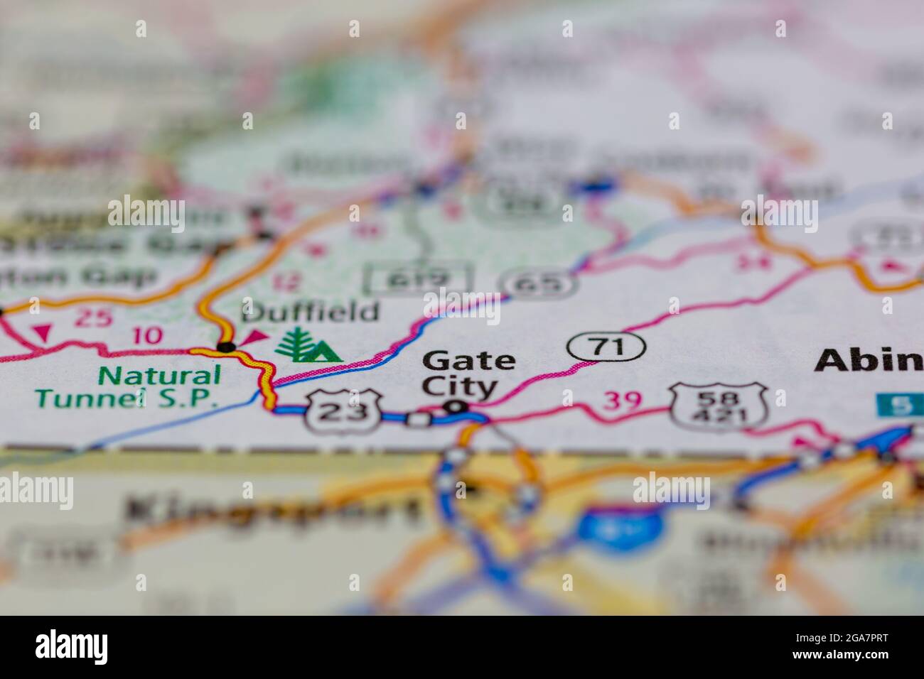 Mappa di gate city virginia immagini e fotografie stock ad alta ...