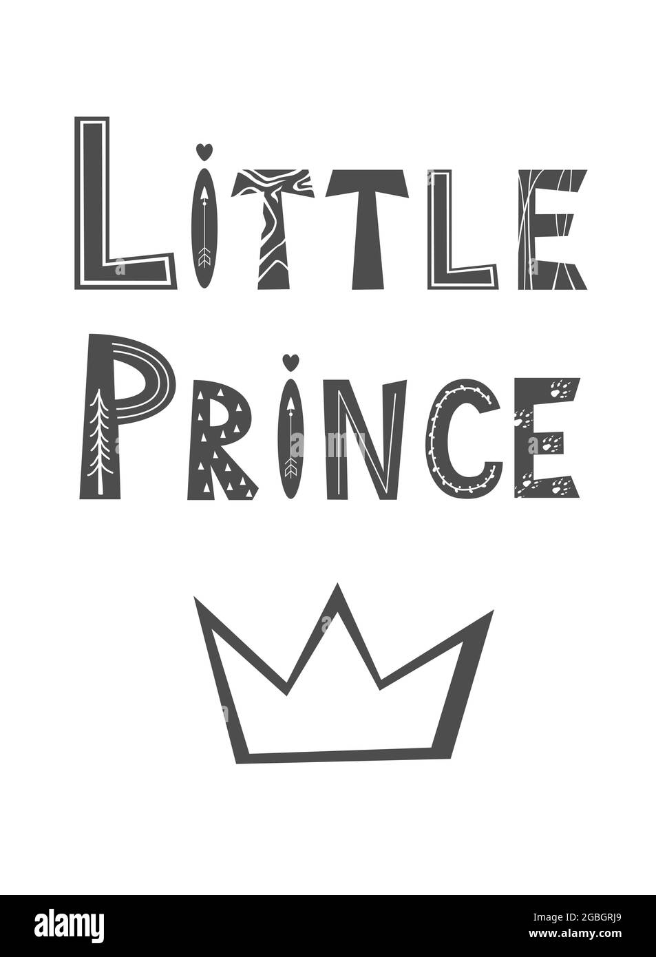 Piccolo poster con scritte in stile scandinavo. Simpatica tipografia di ...