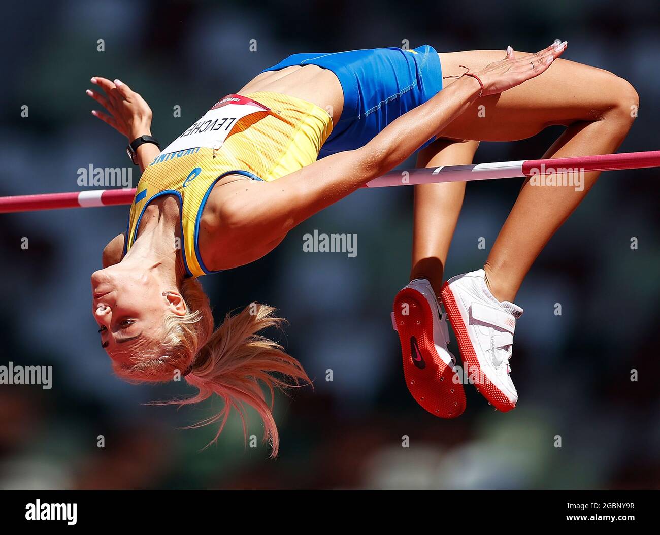 Yuliya levchenko salto in alto immagini e fotografie stock ad alta ...