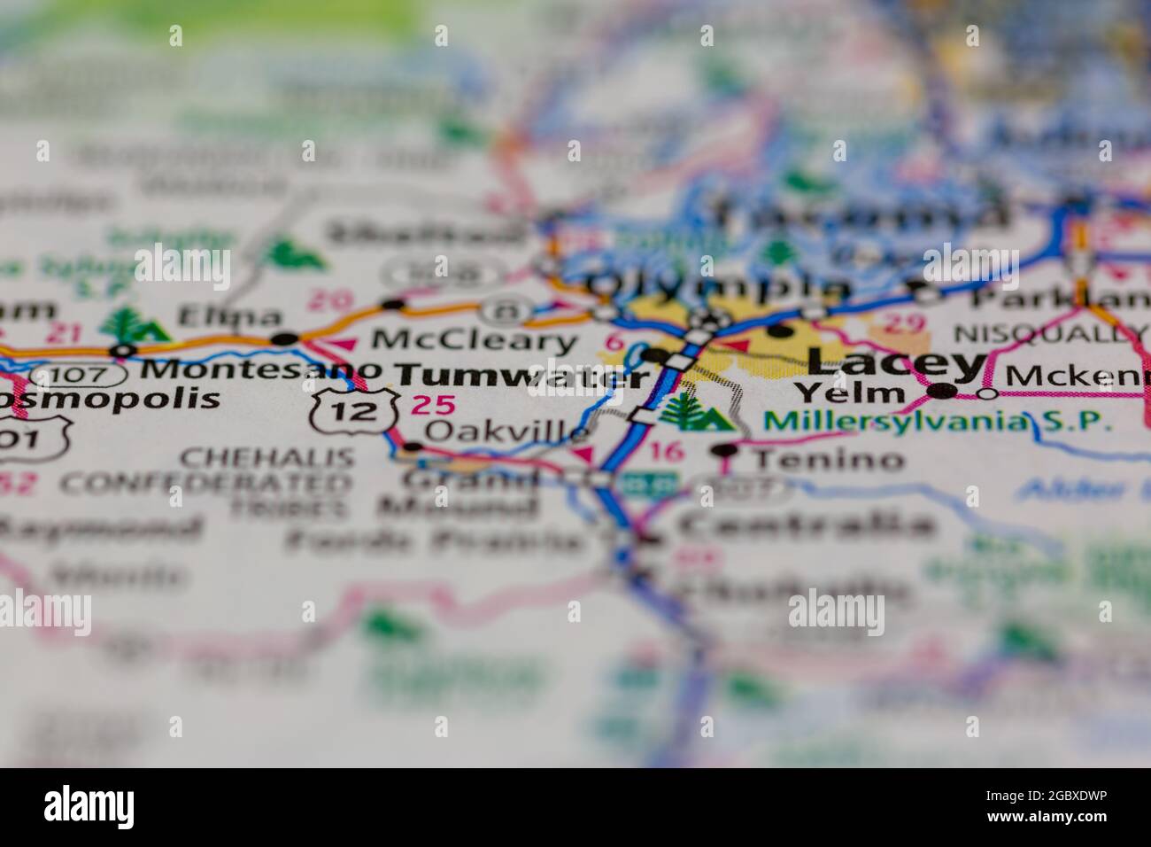 Tumwater mappa di washington immagini e fotografie stock ad alta ...