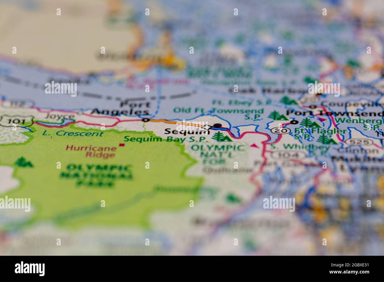 Mappa di sequim washington immagini e fotografie stock ad alta ...