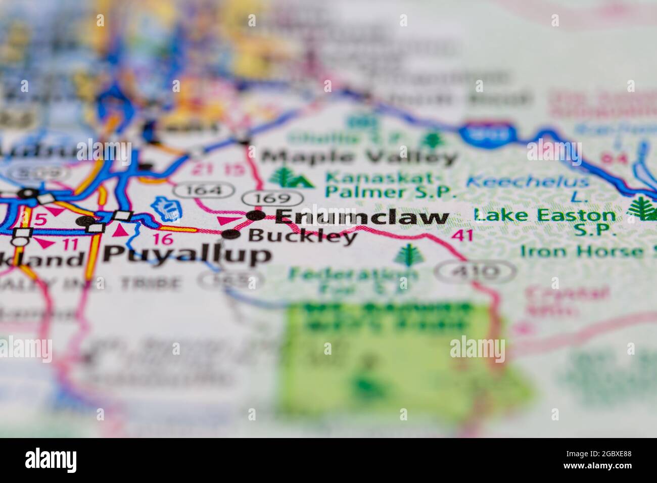 Mappa di enumclaw washington immagini e fotografie stock ad alta ...